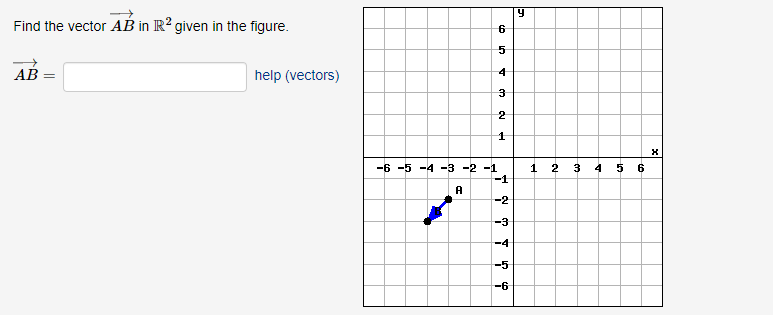 Solved Find the vector AB in R2 given in the figure. | Chegg.com