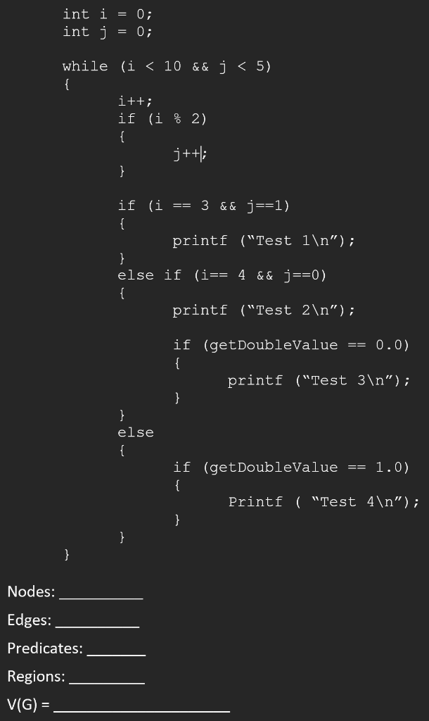 Solved Draw The Graph And Compute The Cyclomatic Complexity