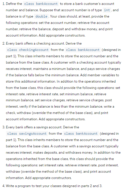 Solved I need help with C++ assignment ASAP, I have to get | Chegg.com