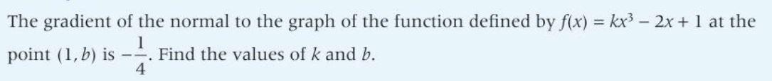Solved The gradient of the normal to the graph of the | Chegg.com