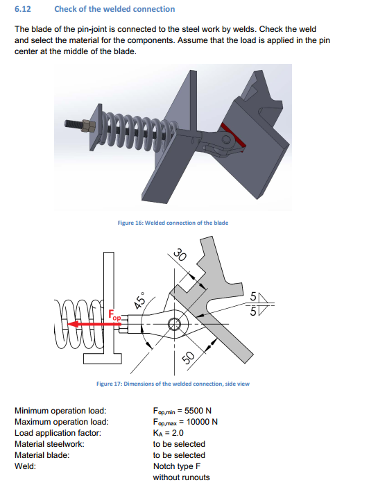 The blade of the pin-joint is connected to the steel | Chegg.com