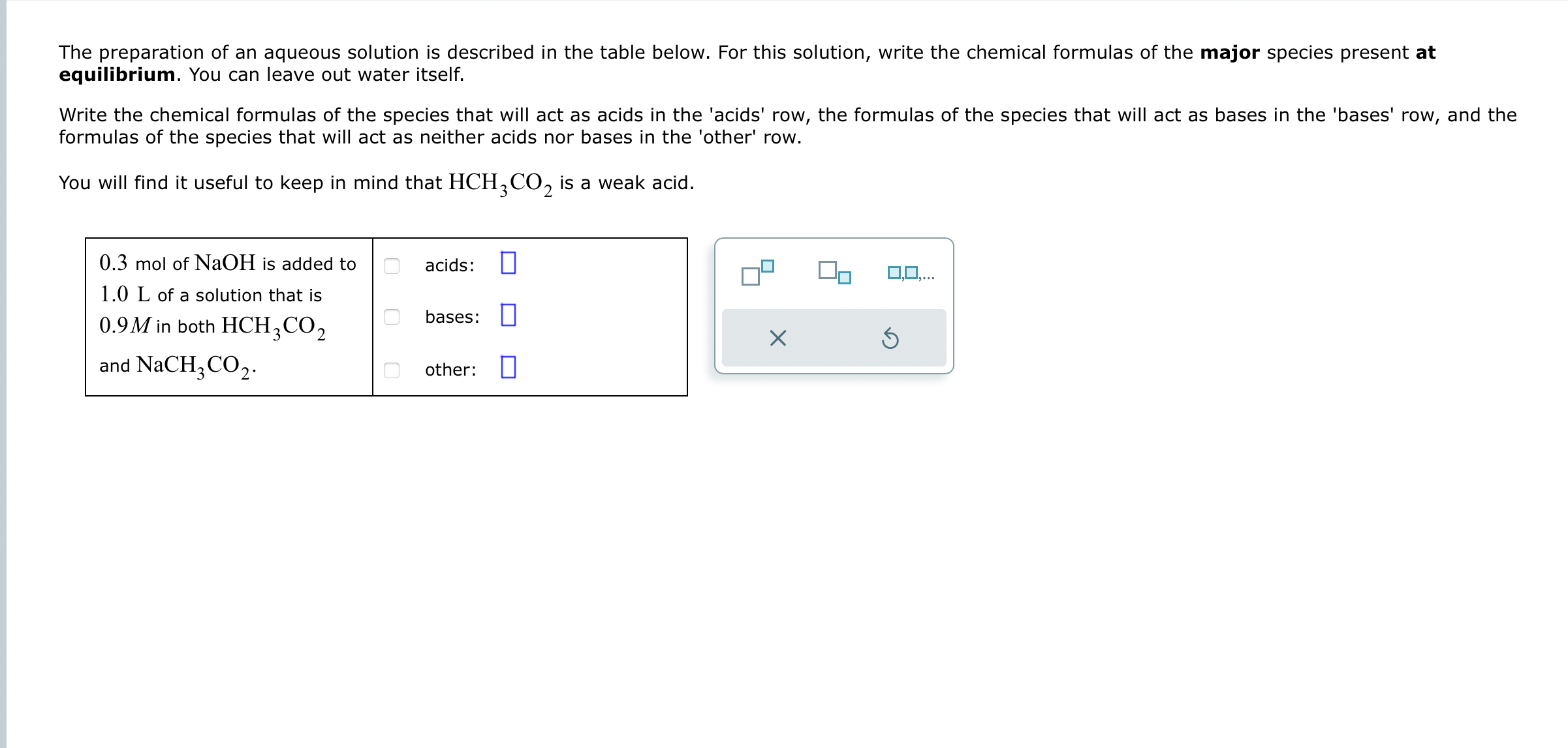 Solved The preparation of an aqueous solution is described | Chegg.com