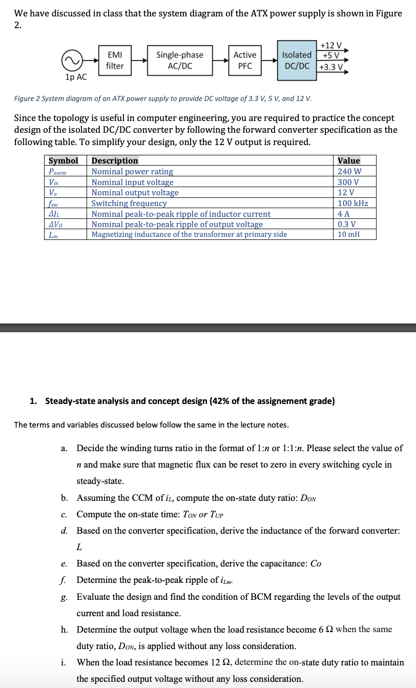 Forward Converter Questions | Chegg.com