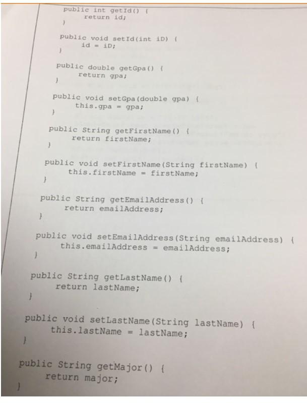 Solved 7. Analyze the implementation of a Class (40 pts) | Chegg.com