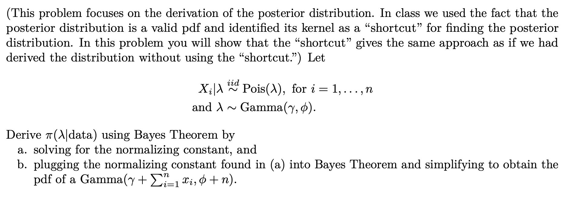 Solved (This problem focuses on the derivation of the | Chegg.com