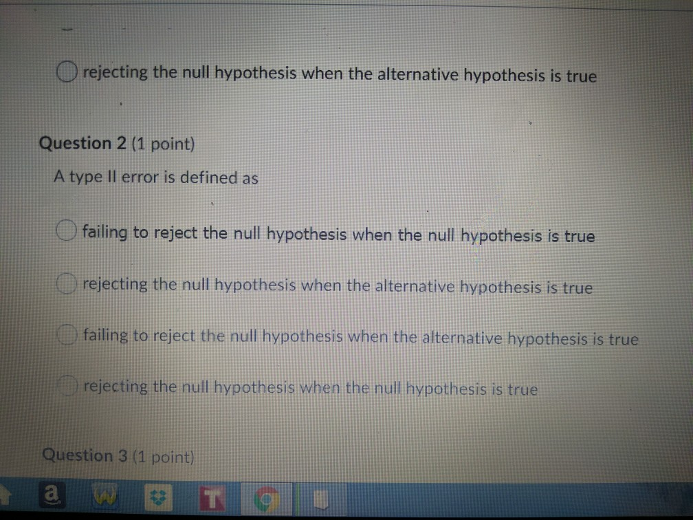 Solved rejecting the null hypothesis when the alternative | Chegg.com