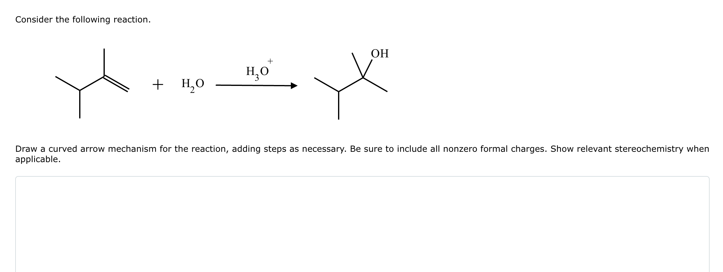 Solved Consider the following reaction.Draw a curved arrow | Chegg.com