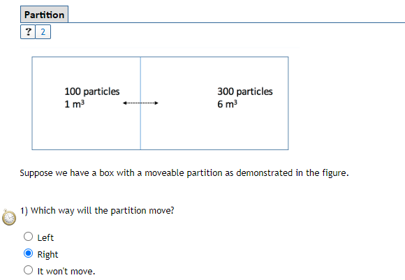 Solved Suppose we have a box with a moveable partition as | Chegg.com