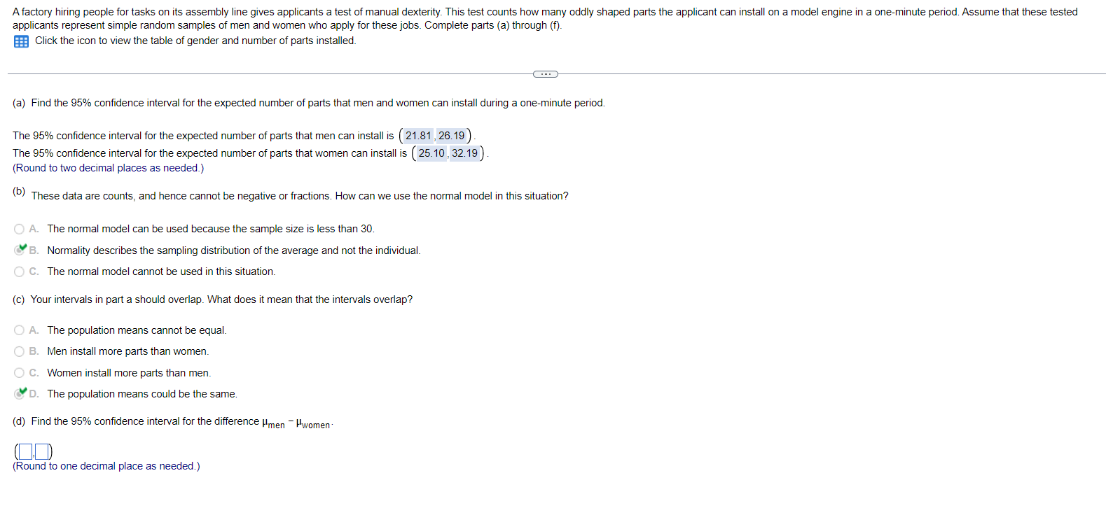 Solved applicants represent simple random samples of men and | Chegg.com