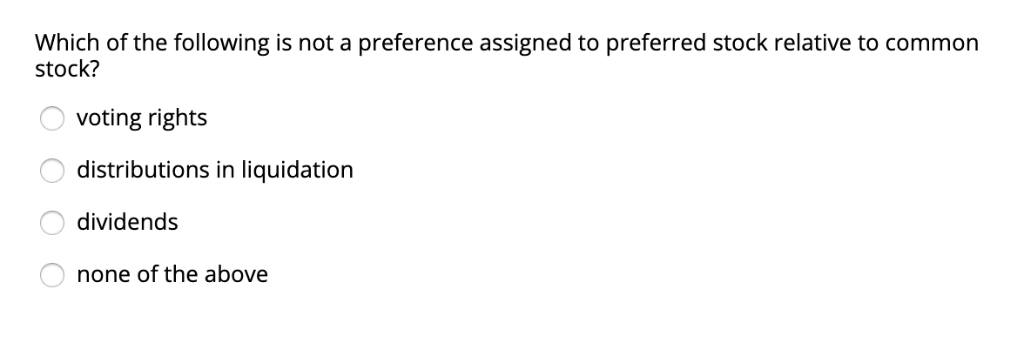 Solved Which of the following is not a preference assigned | Chegg.com