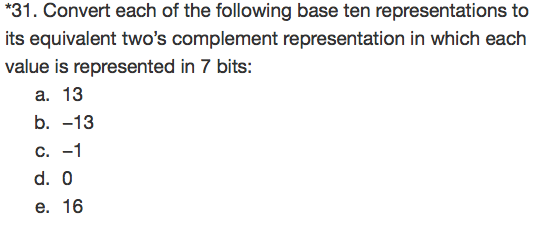 Solved *31. Convert each of the following base ten | Chegg.com