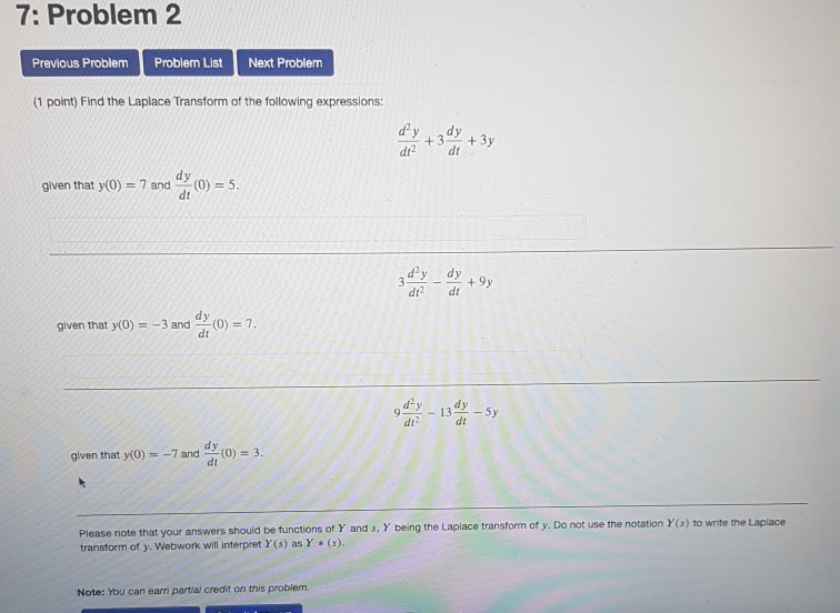 Solved 7: Problem 2 Previous Problem Problem List Next | Chegg.com