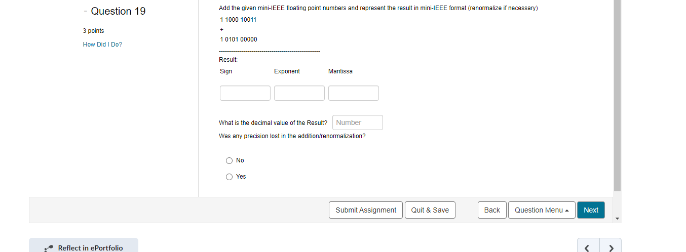Solved Given the following 10-digit mini-IEEE floating point | Chegg.com