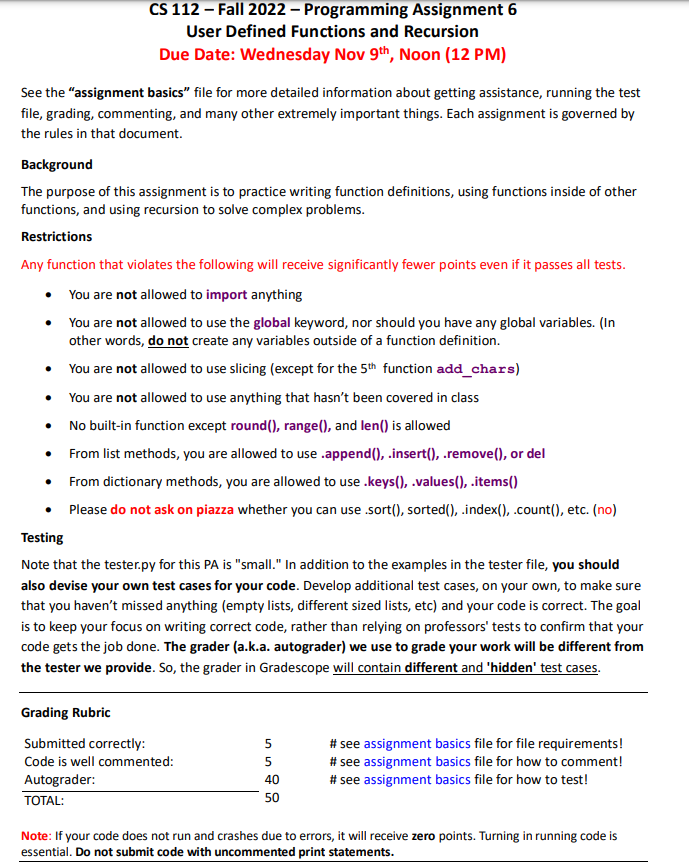 Solved Due Date: Wednesday Nov 9th , Noon (12 PM) See the | Chegg.com