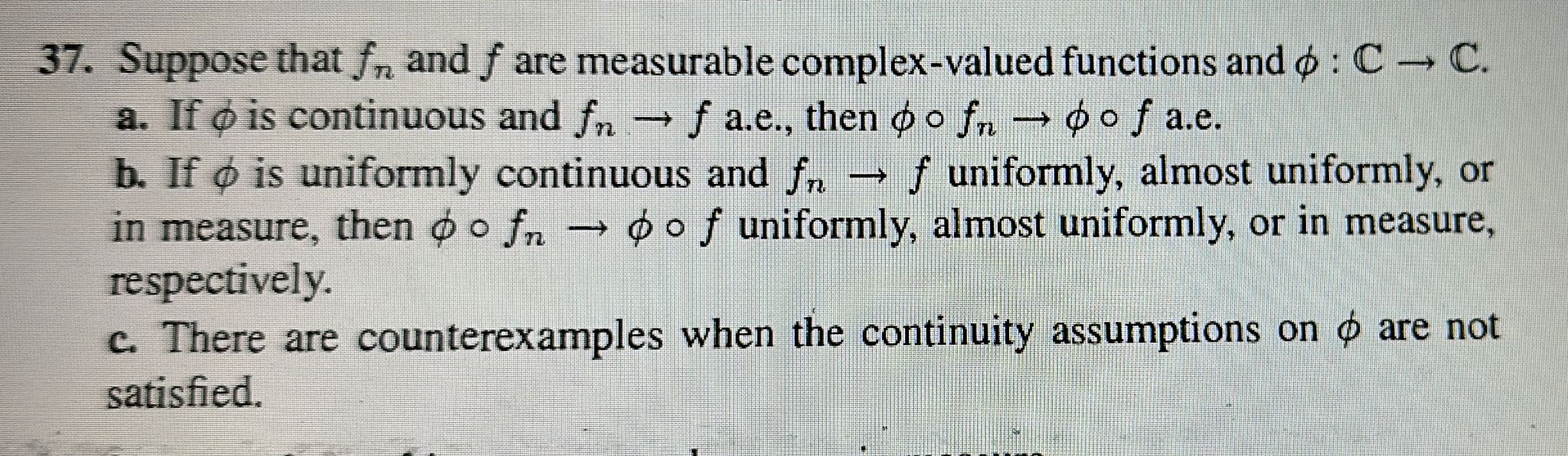 Solved Suppose that fn ﻿and f ﻿are measurable complex-valued | Chegg.com