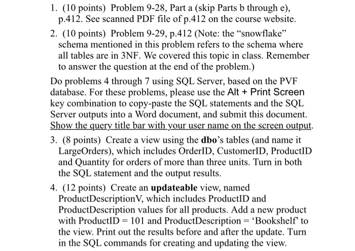 1. (10 points) Problem 9-28, Part a (skip Parts b | Chegg.com