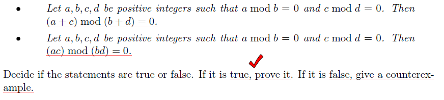 Solved I'm stuck with this question. (modular arithmetic, | Chegg.com