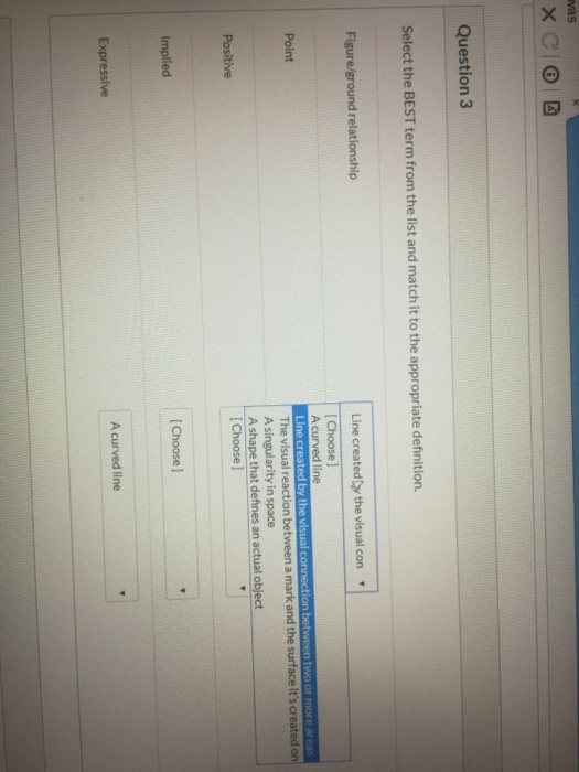 Solved Question 1 Select the BEST term from the list and | Chegg.com