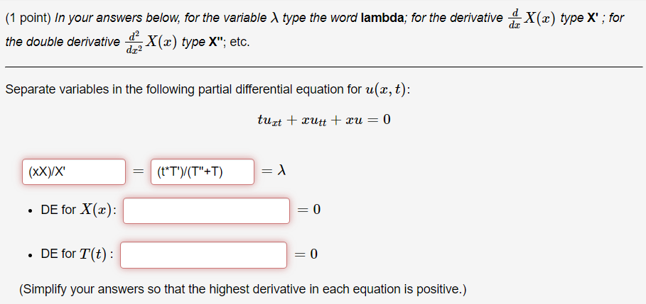 Solved d2 the double derivative d.2 (1 point) In your | Chegg.com