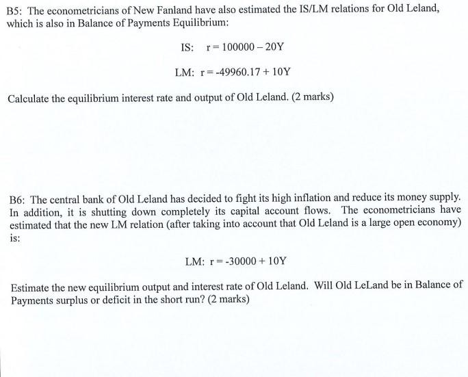 New Fanland is a small open economy situated at the | Chegg.com