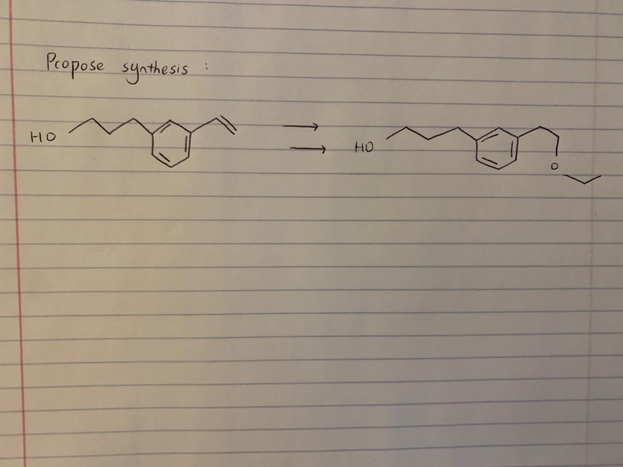 Solved Propose synthesis Н10 НО | Chegg.com