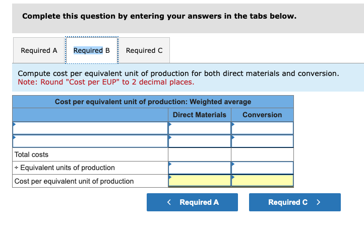 Solved Exercise 16-13 (Static) Weighted average: Process | Chegg.com