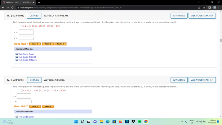 Solved {(1,2),(3,7),(7,54),(9,18),(17,23)} Addional | Chegg.com