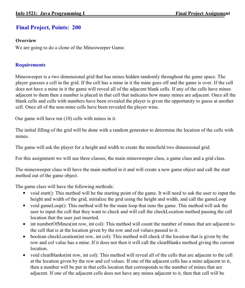 Solved Using java for both parts of this separated into the | Chegg.com