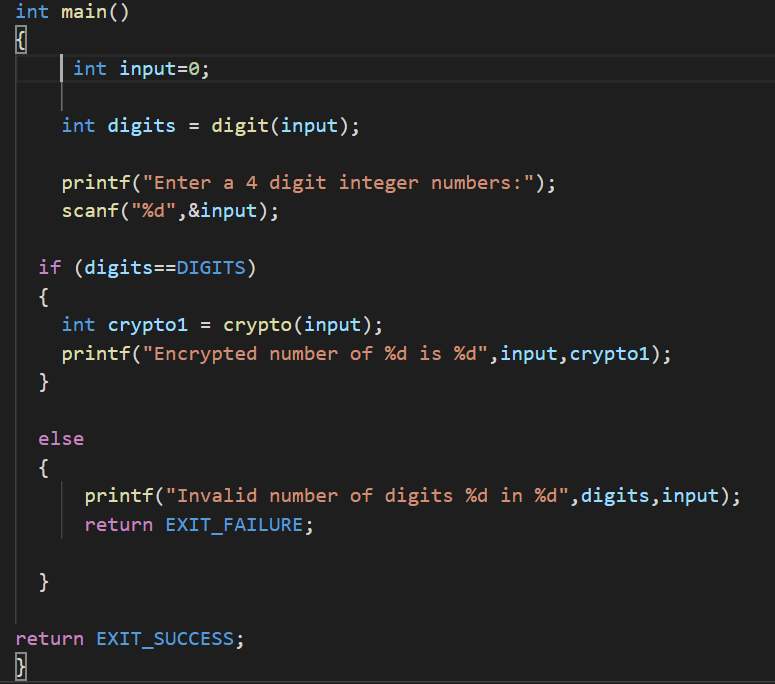 Solved The output keeps showing me Invalid number of digits | Chegg.com