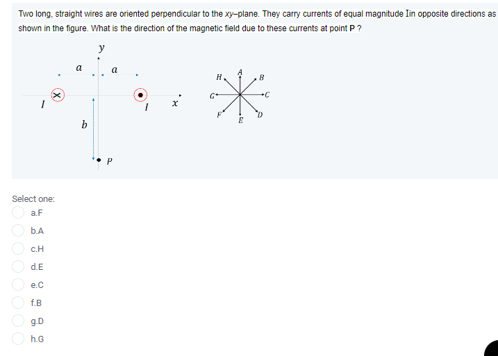 Solved Two long, straight wires are oriented perpendicular | Chegg.com
