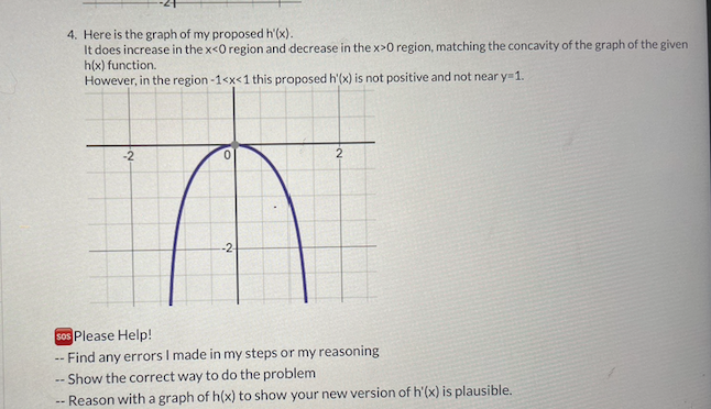 Solved ? Find the derivative of h(x)=x2−x2 ? Reason with a | Chegg.com