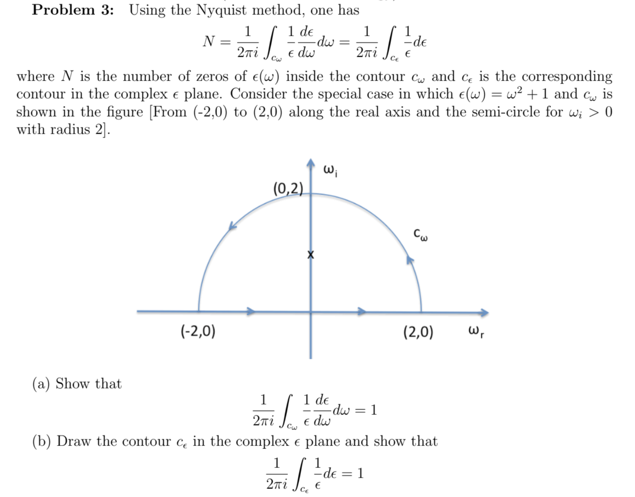 Solved Problem 3: Using the Nyquist method, one | Chegg.com