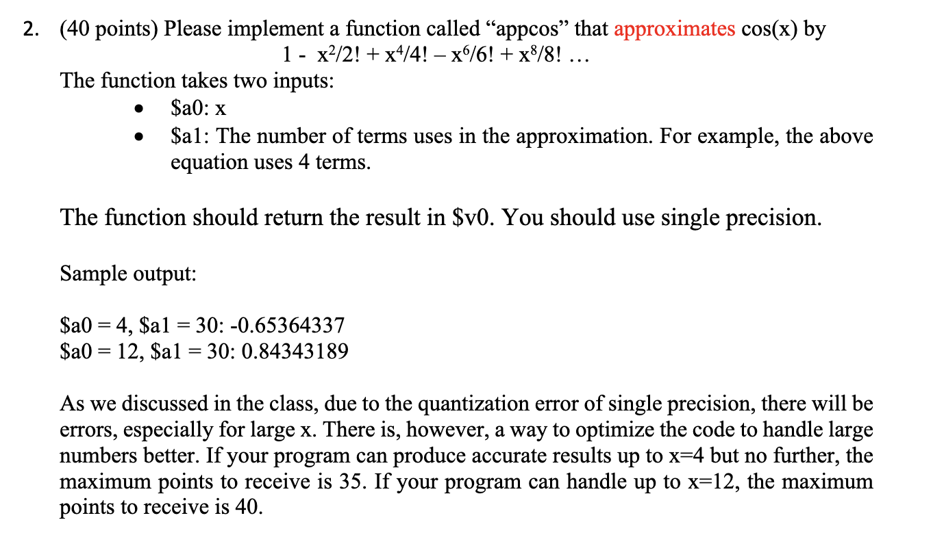 Solved (40 points) Please implement a function called | Chegg.com
