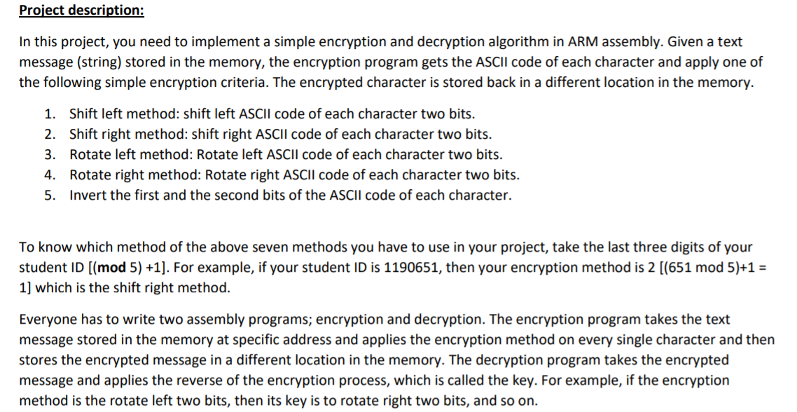 Solved Project description: In this project, you need to | Chegg.com