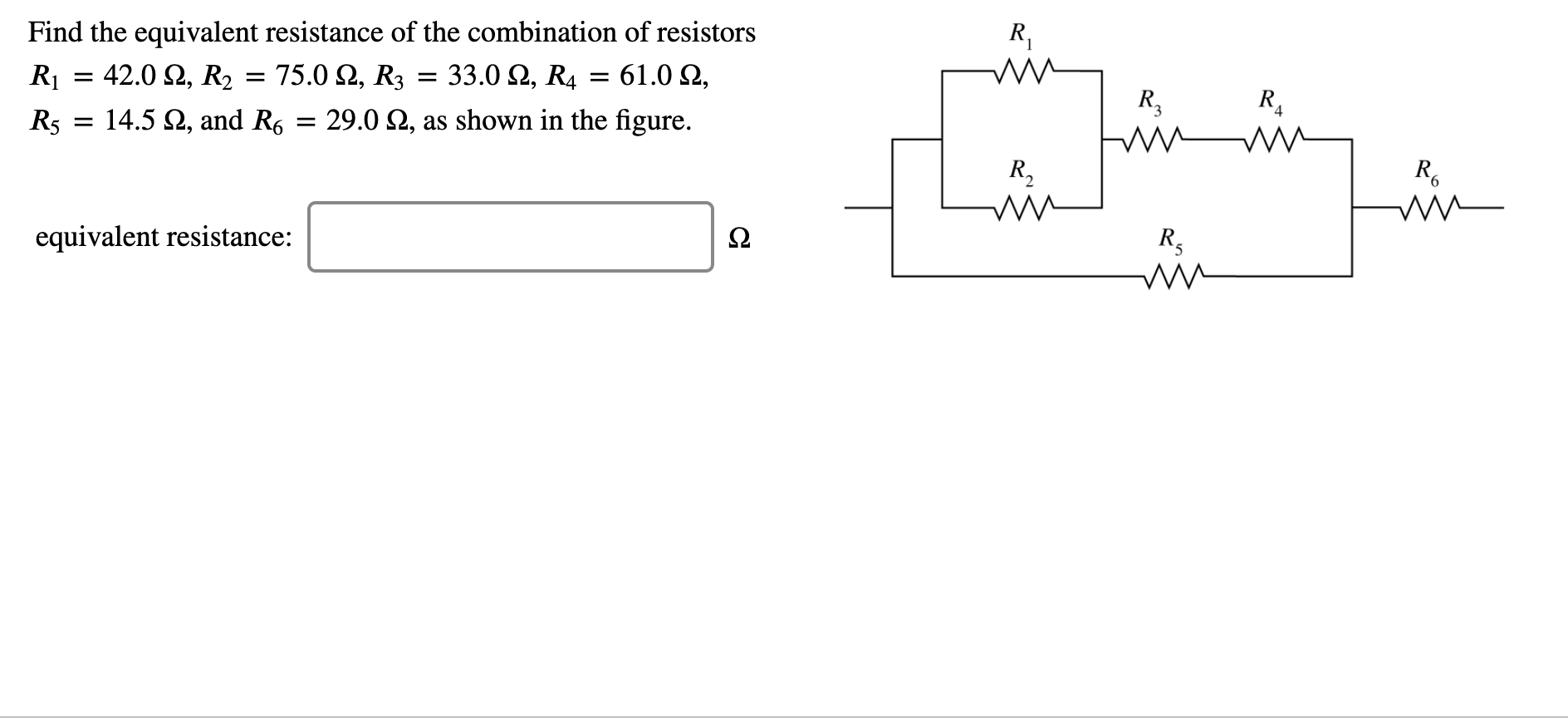 Solved R Find the equivalent resistance of the combination | Chegg.com