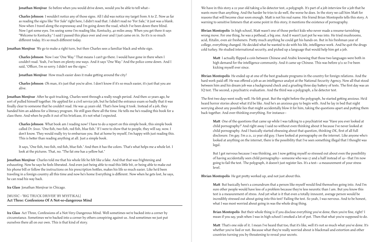 This American Life And if you read my penalty phase | Chegg.com