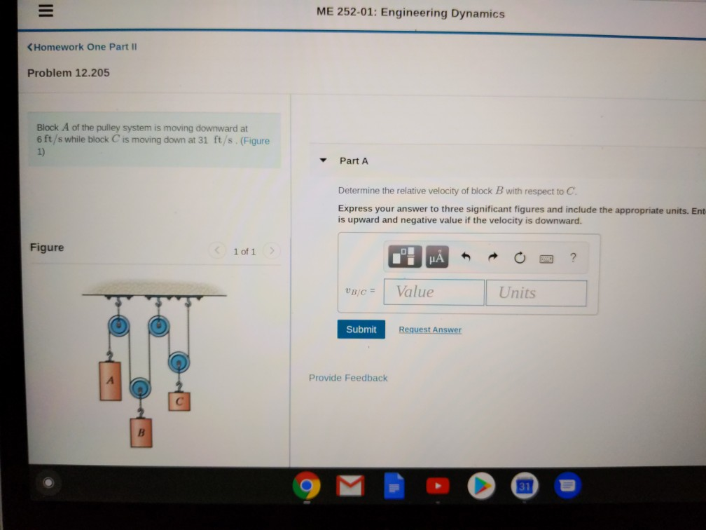 Solved L ME 252-01: Engineering Dynamics CHomework One Part | Chegg.com