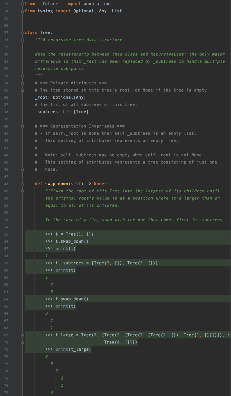 Solved 23 from _future_ import annotations from typing | Chegg.com