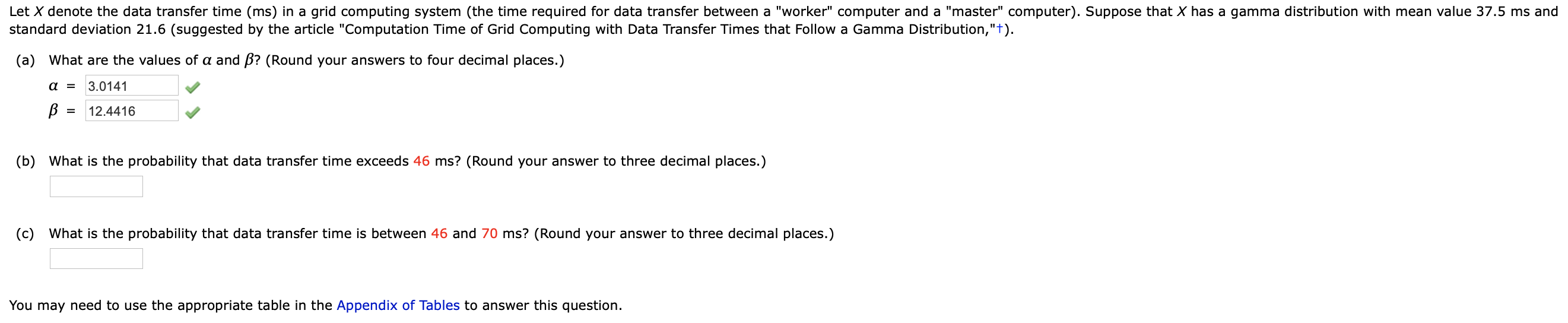 Solved Let X Denote The Data Transfer Time Ms In A Grid