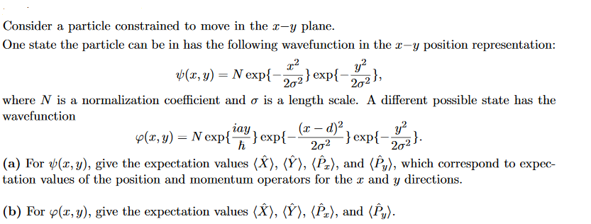 Consider a particle constrained to move in the x−y | Chegg.com