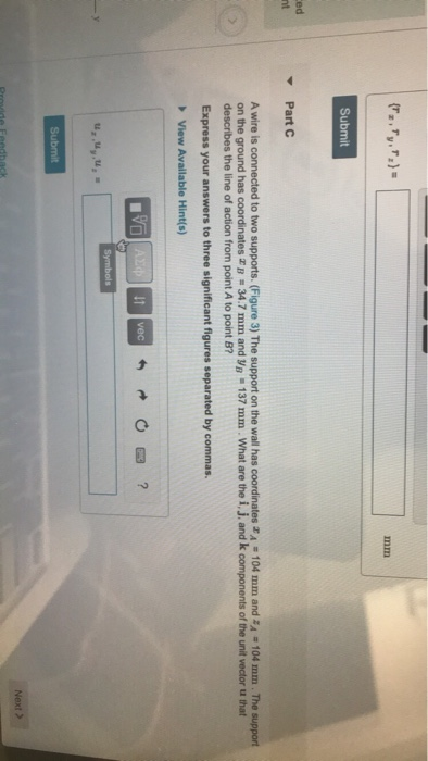 Solved Position Vectors Learning Goal: To identify the | Chegg.com