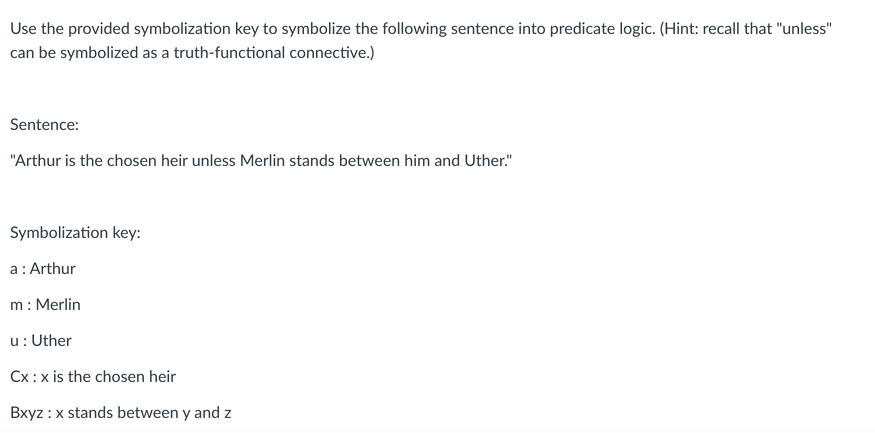 Solved Use the provided symbolization key to symbolize the | Chegg.com