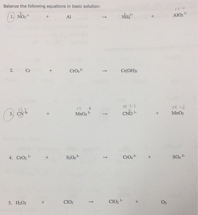 Solved Balance the following reactions in acidic solution: | Chegg.com