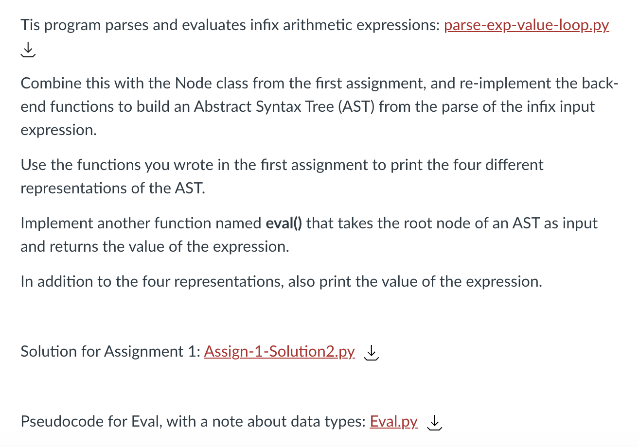 This program implements a recursive descent | Chegg.com