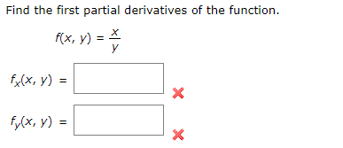 Solved Find the first partial derivatives of the function. | Chegg.com