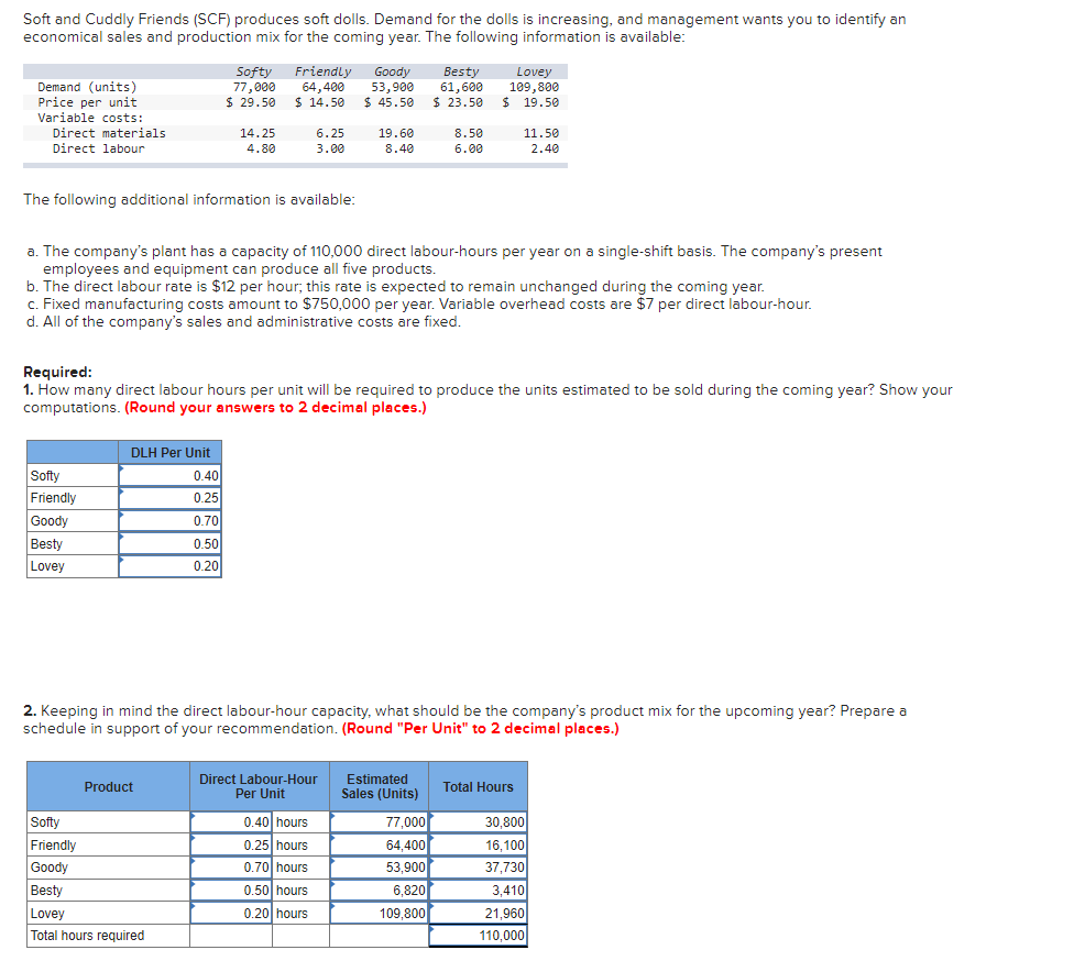Solved Hi, Please confirm my answers are correct and show | Chegg.com