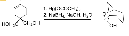 Solved 1. Hg(OCOCH3)2 2. NaBH4,NaOH,H2O | Chegg.com