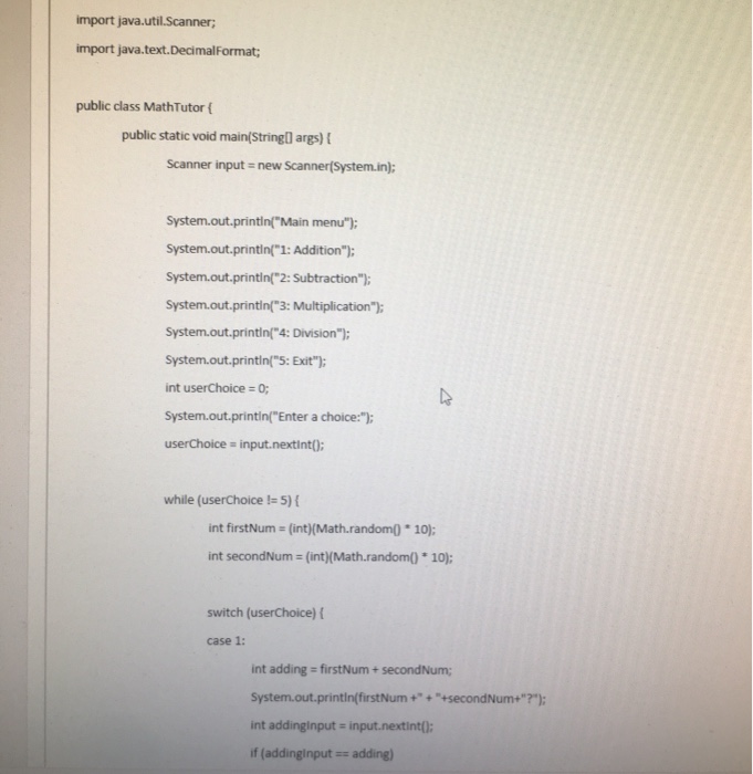 Solved Write in java please! Read instructions carefully. | Chegg.com