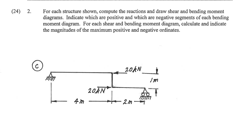 Solved (24) 2. ﻿For each structure shown, compute the | Chegg.com