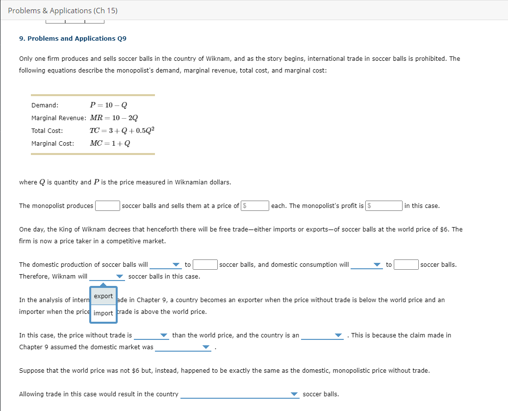 Solved Problems & Applications (Ch 15) 1 9. Problems and | Chegg.com